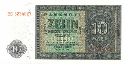 DDR erste Banknoten 1948 9 Werte Kassenfrisch