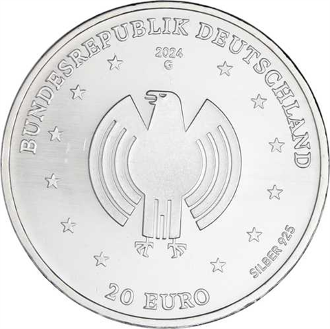Deutschland 20 Euro Silber 2024 Grundgesetz