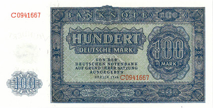 DDR erste Banknoten 1948 9 Werte Kassenfrisch
